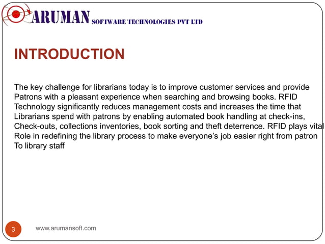 Rfid library management | PPTX