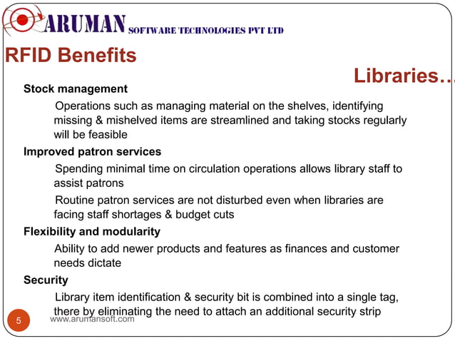 Rfid library management | PPTX