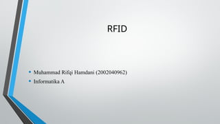 Belajar RFID bagi pemula microkontroler.pptx