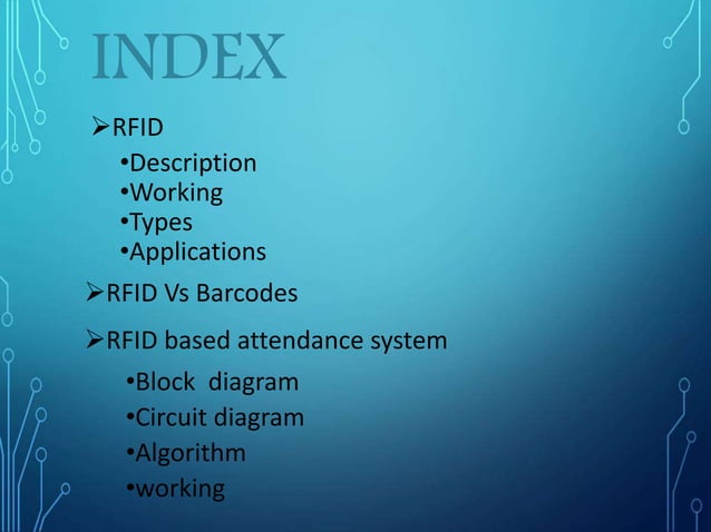 RFID BASED ATTENDANCE SYSTEM PPT | PPTX | Technology & Computing