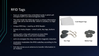 RFID based Access Control using 8051 Micro Controller | PPTX
