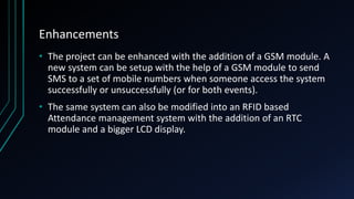 RFID based Access Control using 8051 Micro Controller | PPTX