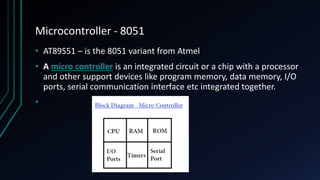 RFID based Access Control using 8051 Micro Controller | PPTX | Technology & Computing