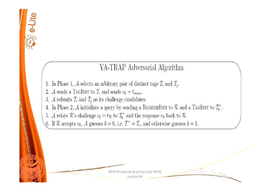 Rfid Protocols And Privacy Models For Rfid