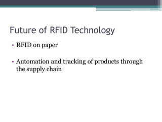 RFID Technology | PPTX