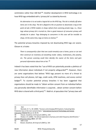 RFID Privacy & Security Issues | PDF