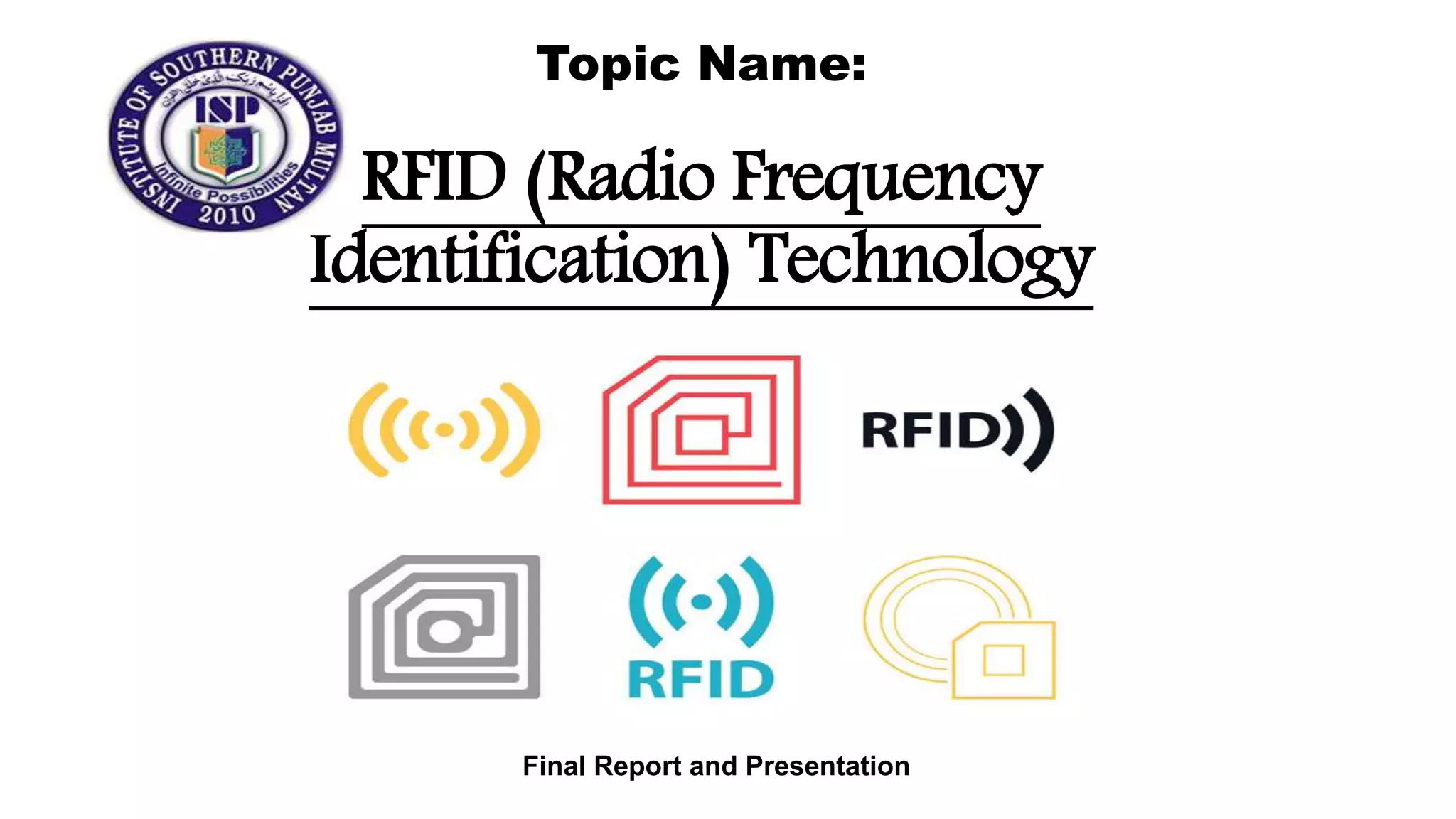 RFId (radio frequency identification) technology | PPTX