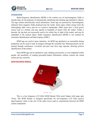 RFID Reader 125KHz USB Serial | PDF