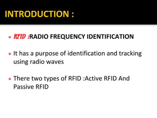 RFID in Assets and Library Management | PPT
