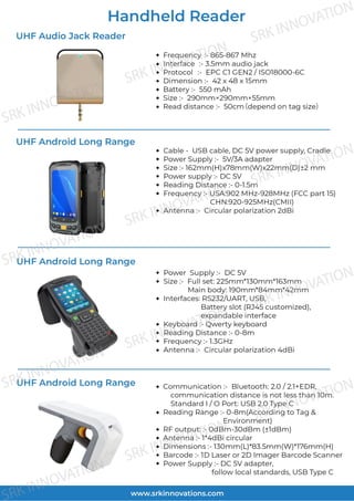 Smart Card & RFID Reader RadicalGlobal SRKInnovations | PDF