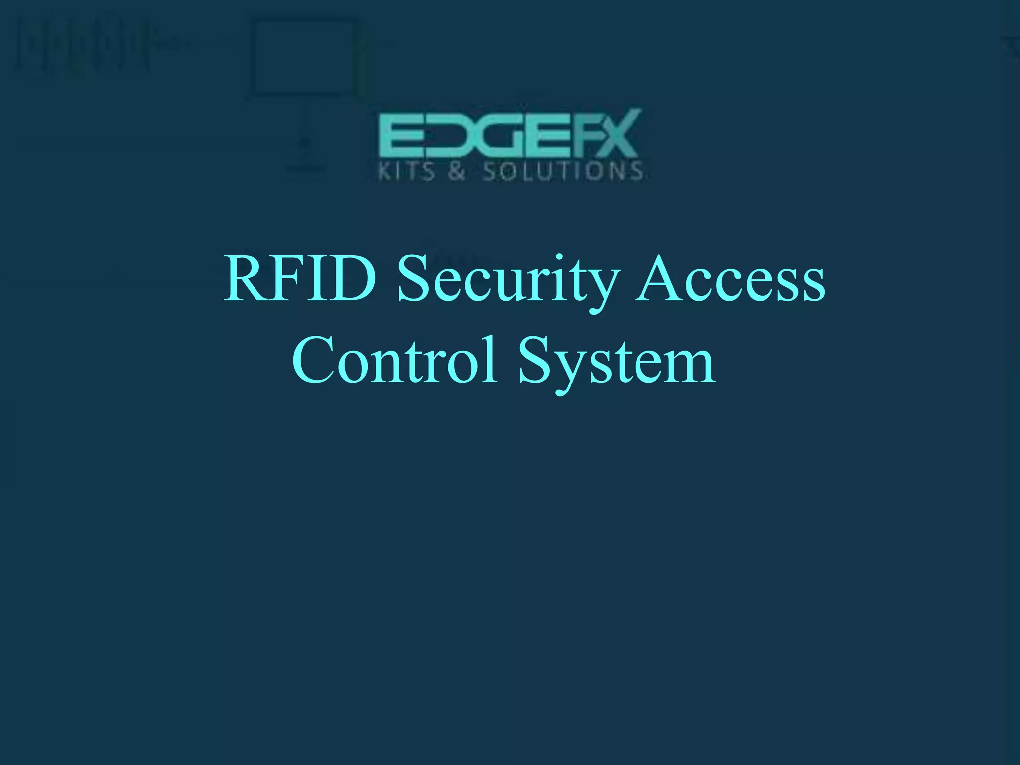 Rfid security access control system | PPTX