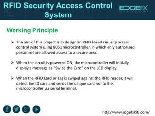 Rfid security access control system | PPTX