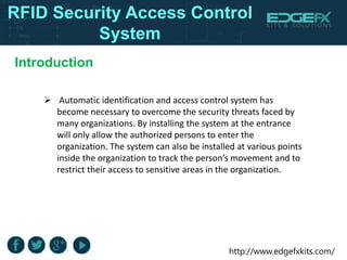 Rfid security access control system | PPTX
