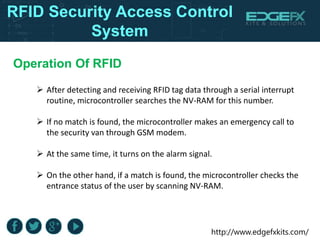 Rfid security access control system | PPTX
