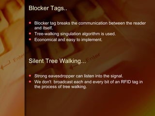 RFID security and privacy | PPT