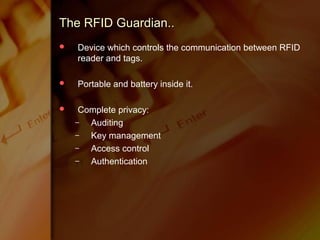 RFID security and privacy | PPT