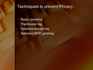 RFID security and privacy | PPT