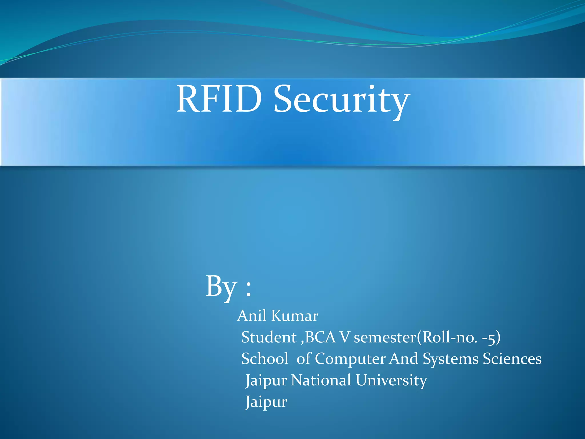 RFID security ppt | PPTX
