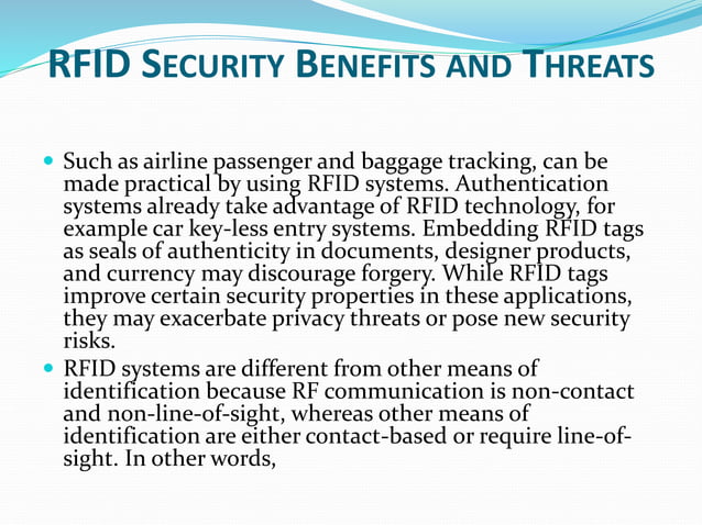 RFID security ppt | PPTX | Information and Network Security | Computing