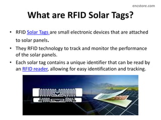 RFID Solar Tags Solution for Solar Panel.pptx | Computing | Technology ...