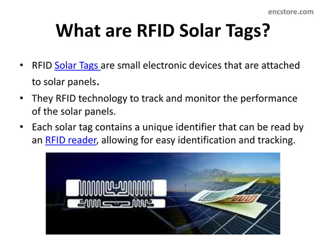 RFID Solar Tags Solution for Solar Panel.pptx | Computing | Technology ...