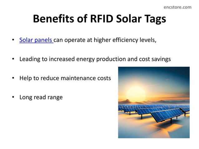 RFID Solar Tags Solution for Solar Panel.pptx | Computing | Technology ...