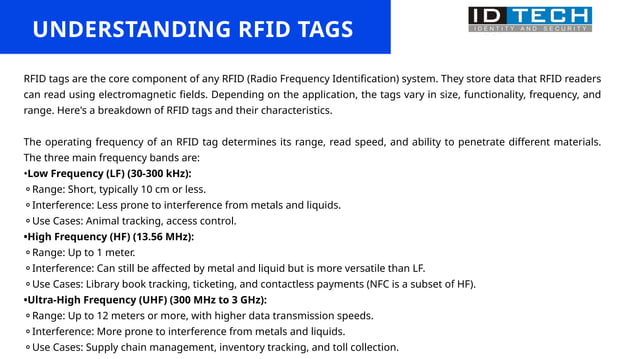 what is RFID, RFID Tag Types and their Uses.pptx