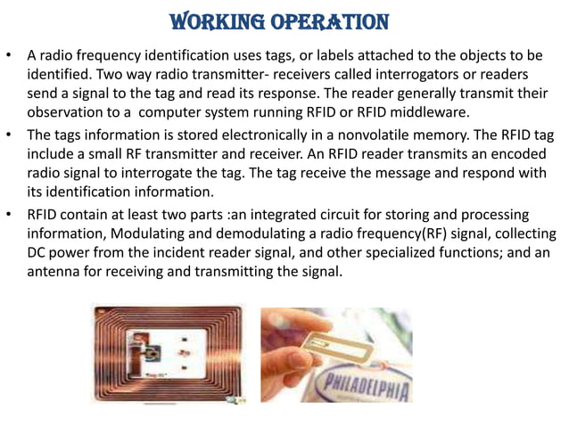 Rfid technology | PPTX | Technology & Computing