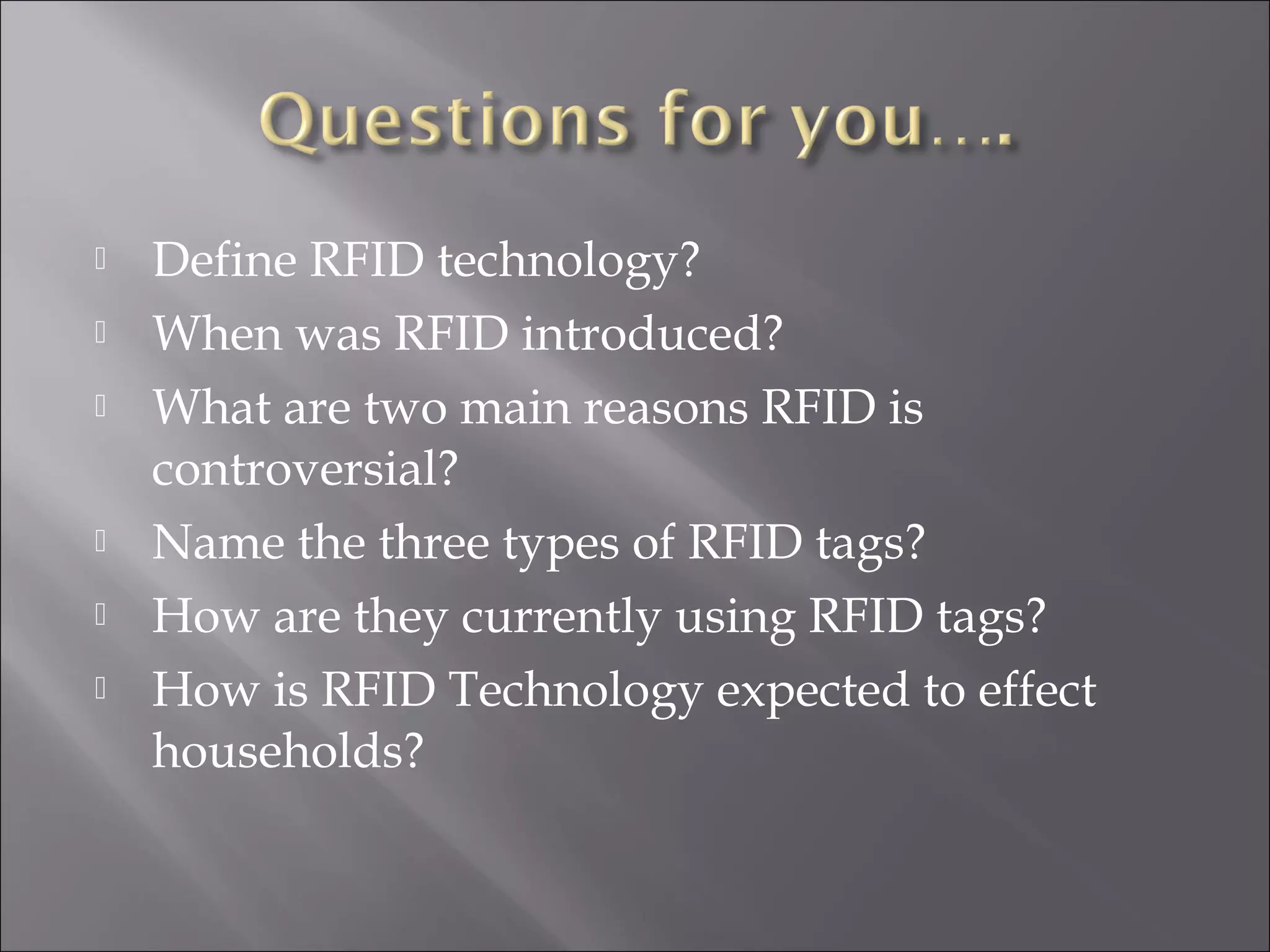 Rfid technology | PPT