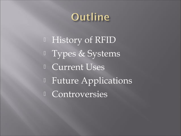 Rfid technology | PPT | Internet of Things | Internet