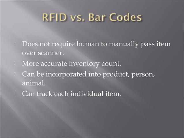 Rfid technology | PPT | Internet of Things | Internet