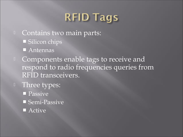 Rfid technology | PPT | Internet of Things | Internet