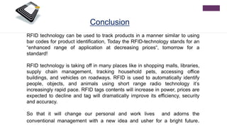 Rfid technology next generation application solutions | PPT