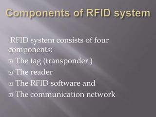 RFID Technology in Food Systems | PPTX