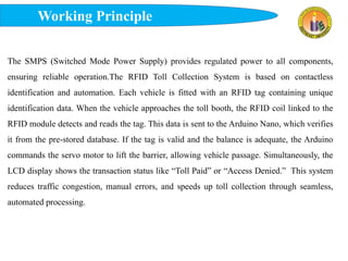 RFID TOLL COLLECTION SYSTEM presentation .pptx