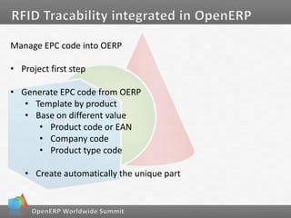 Rfid traçability in the manufacturing process based on the new epc ...