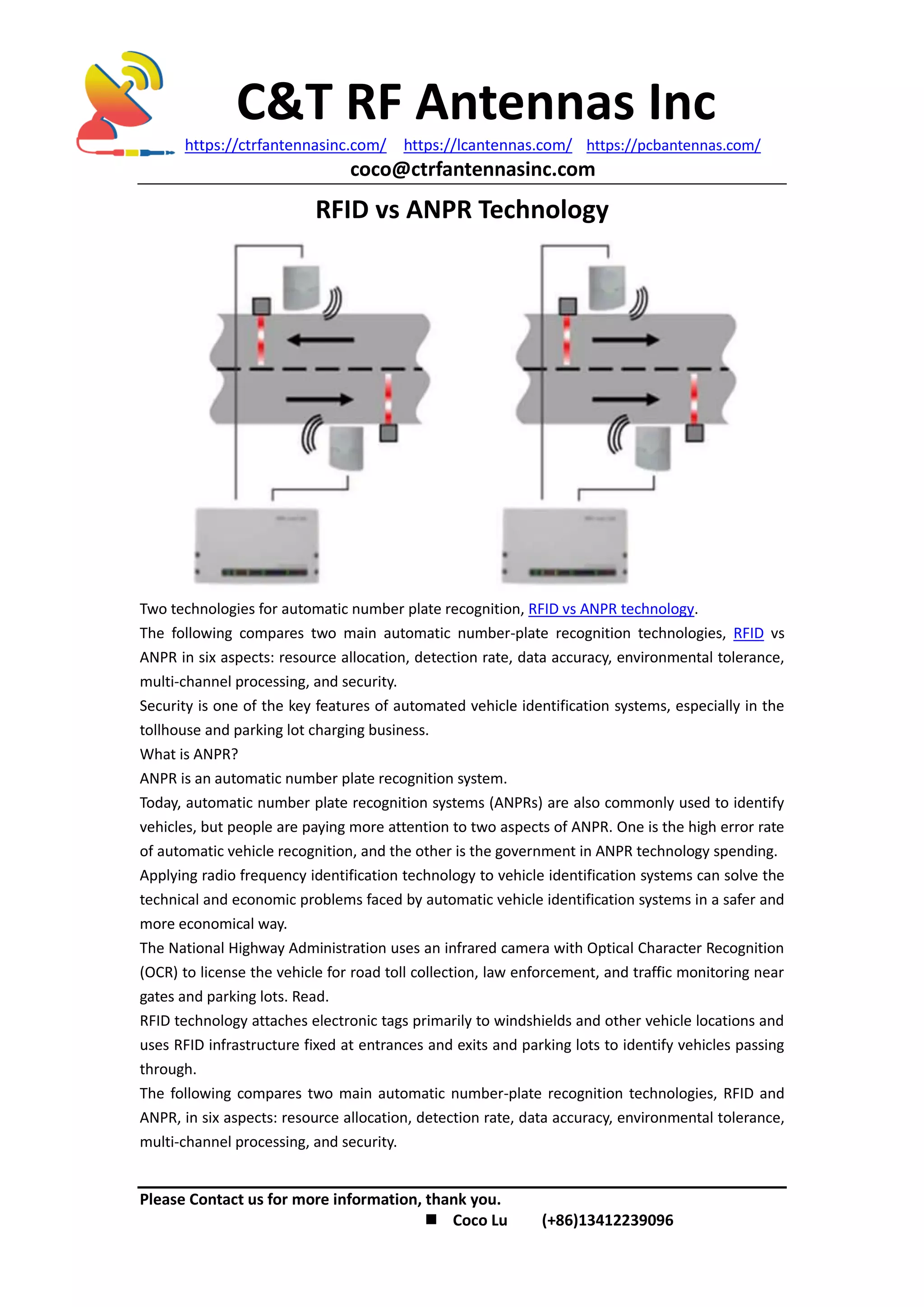 RFID vs ANPR Technology | PDF