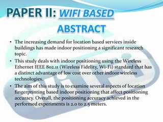 Indoor Tracking System | PPTX | Internet of Things | Internet