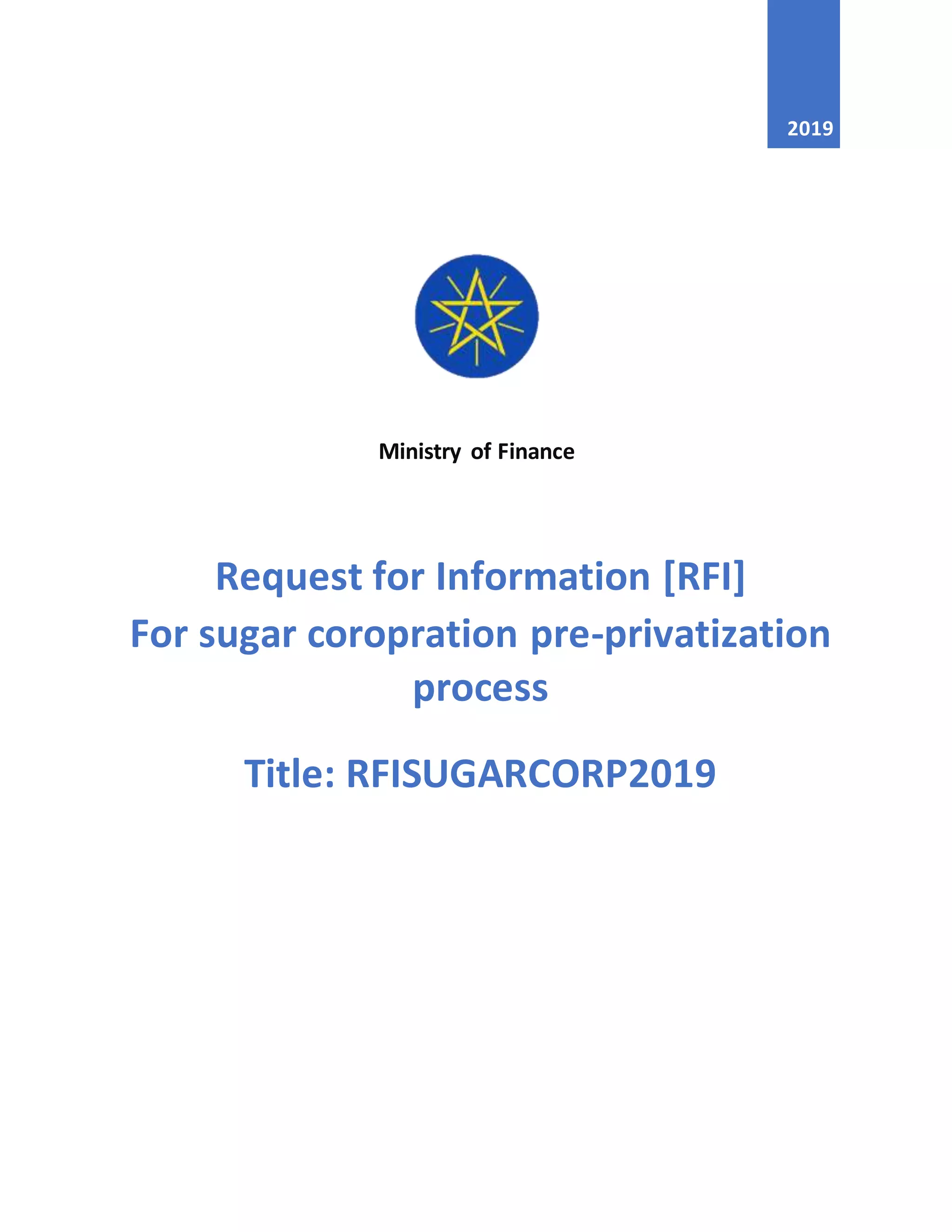 Request for Information [RFI] | DOCX | Business Accounting & Finance ...