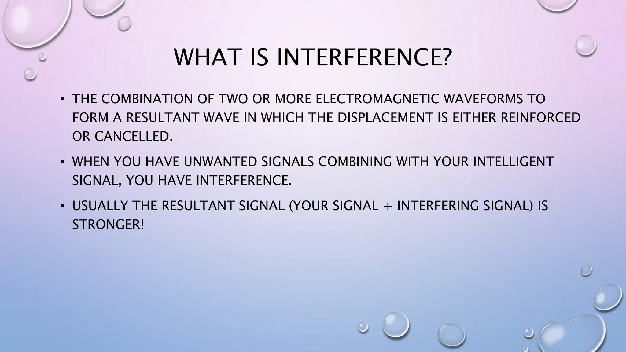 Rf interference simplified! | PPTX