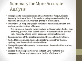 Rfk speech | PPTX