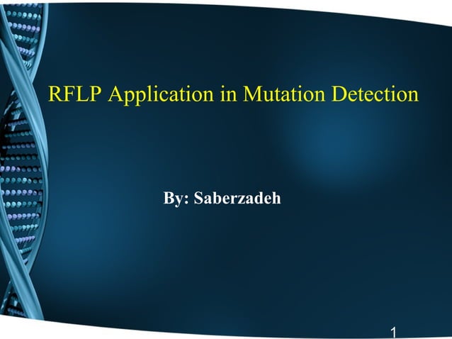 RFLP | PPT | Genetics | Science