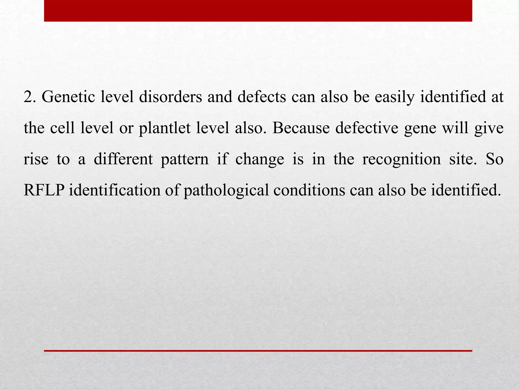 Rflp Restriction Fragment Length Polymorphism Ppt