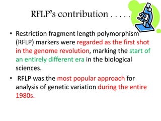 Rflp wrt Restriction enzymes and pcr | PPTX
