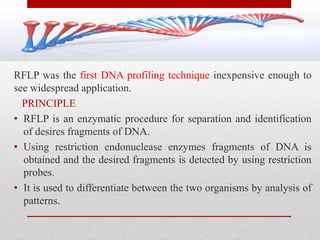 RFLP ,RAPD ,AFLP, STS, SCAR ,SSCP & QTL | PPTX