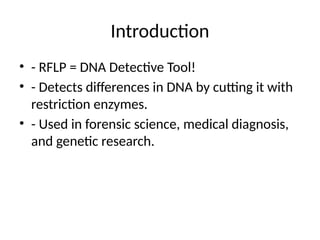 RFLP description for children and even adults | PPTX