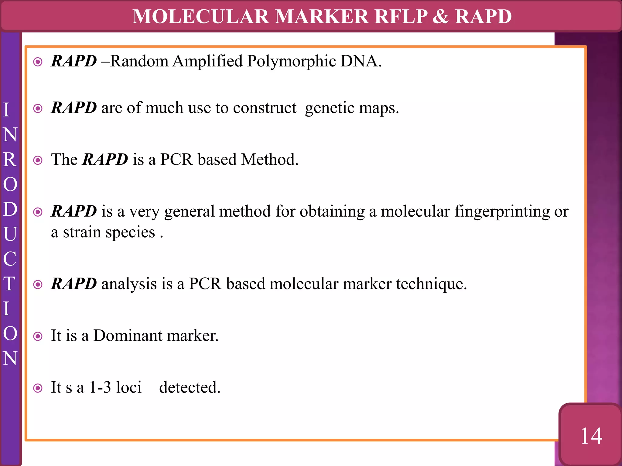 RFLP & RAPD | PPTX