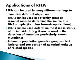 Rflp technology | PPT