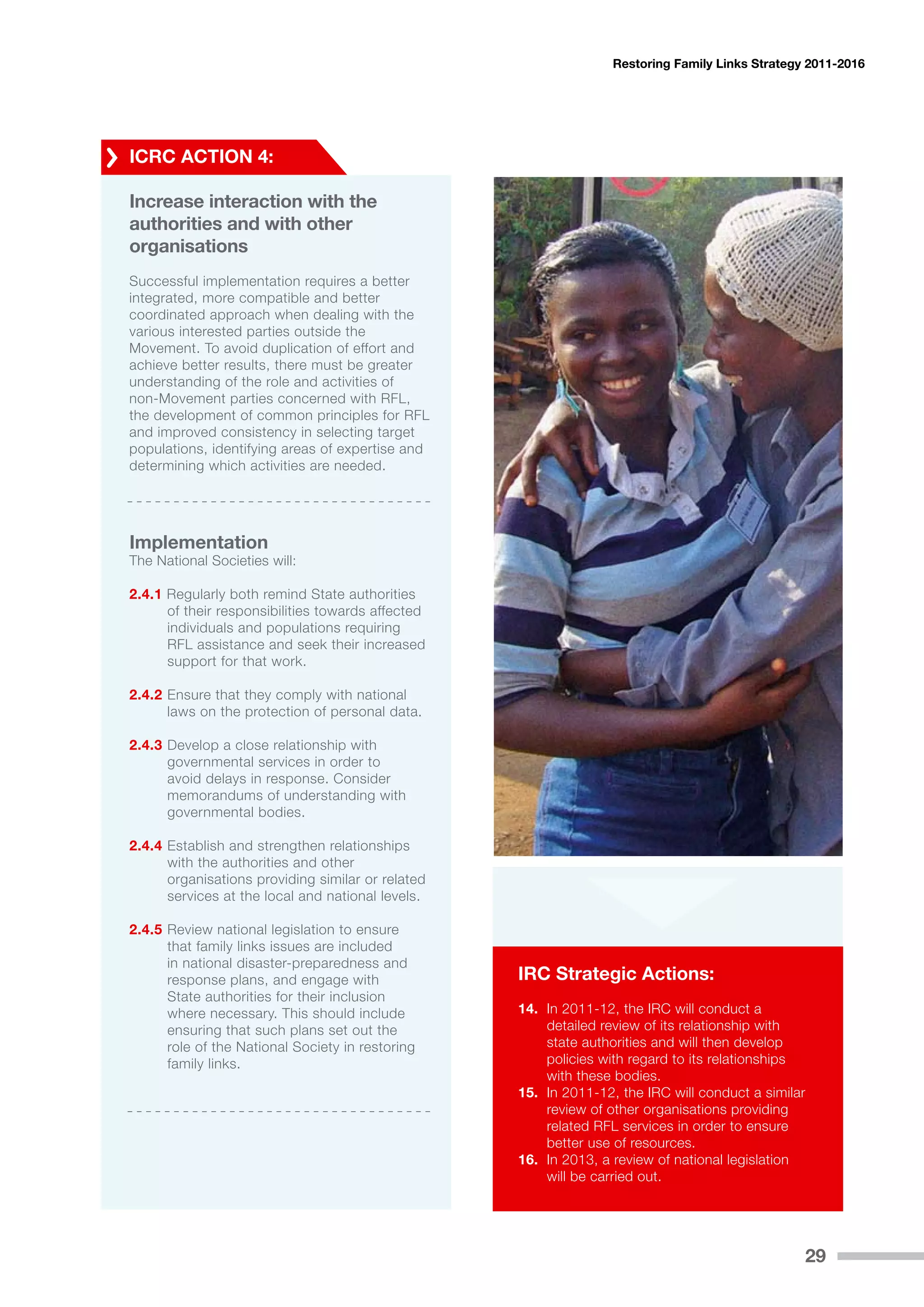 Irish Red Cross RFL strategy | PDF