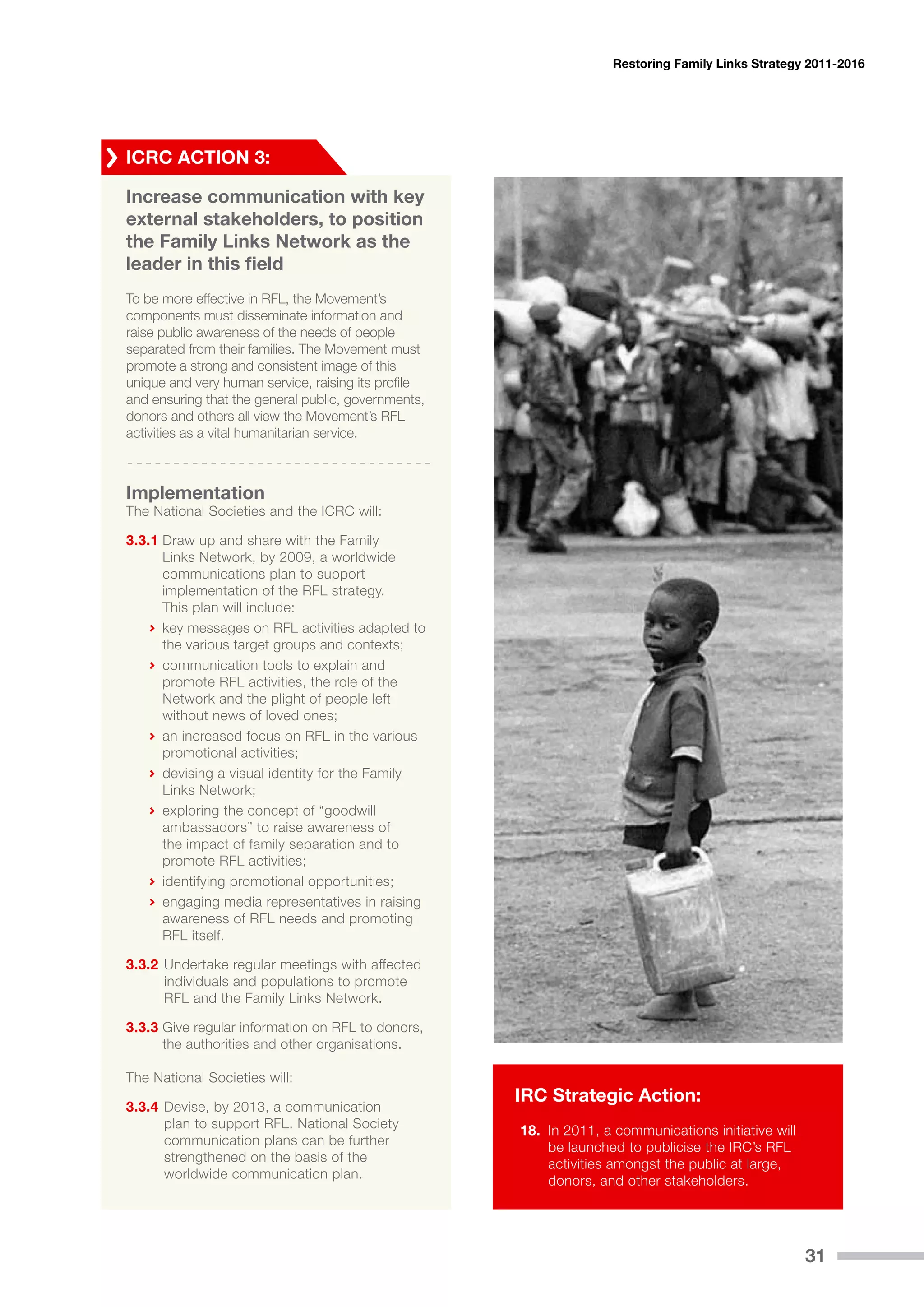 Irish Red Cross RFL strategy | PDF